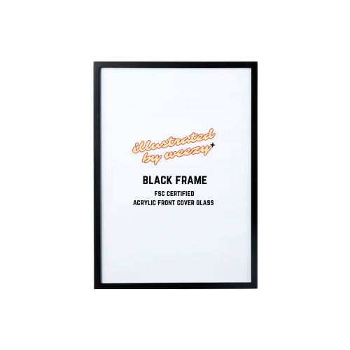 Frames for your wall art – Illustrated by Weezy