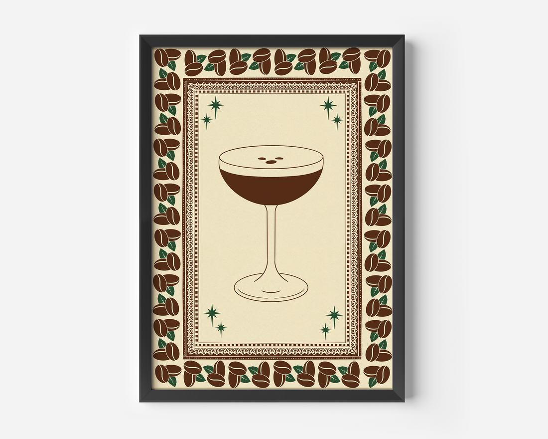 Espresso Martini Pattern – Illustrated by Weezy