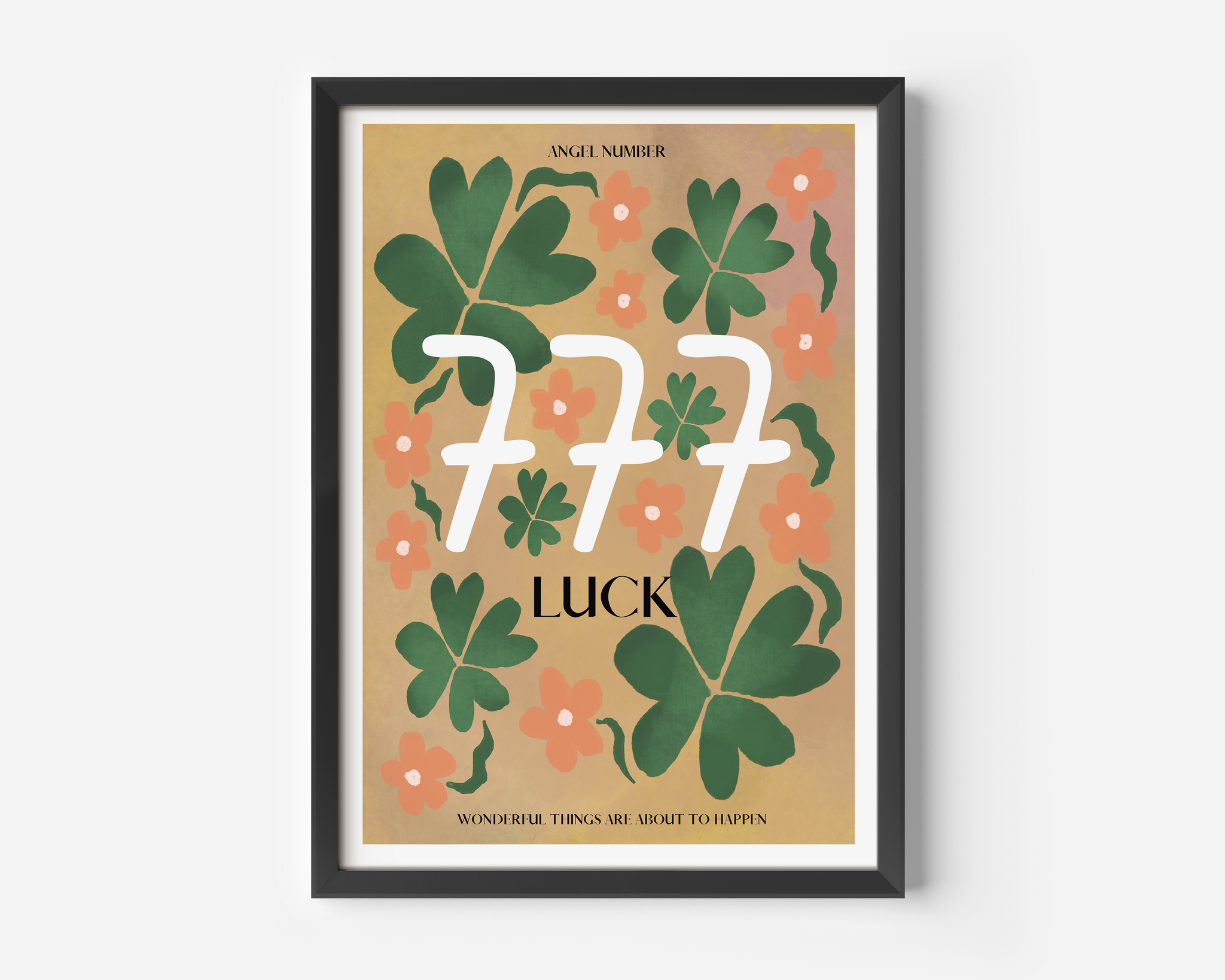 777 Angel Numbers Luck Print – Illustrated by Weezy
