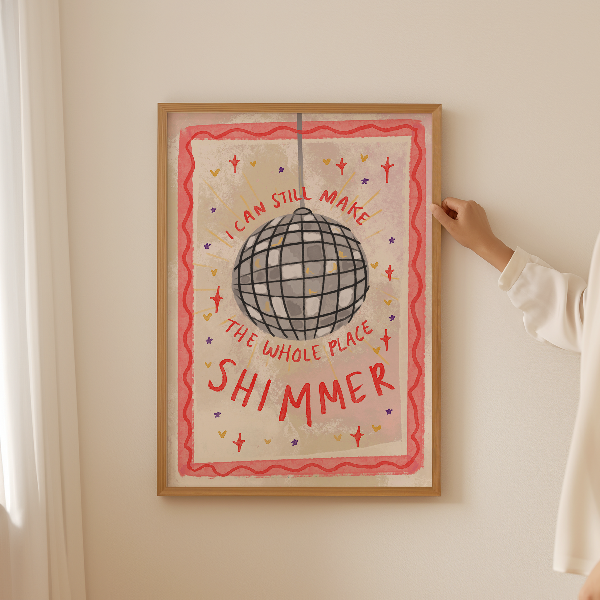 I Can Still Make The Whole Place Shimmer Print – Illustrated by Weezy
