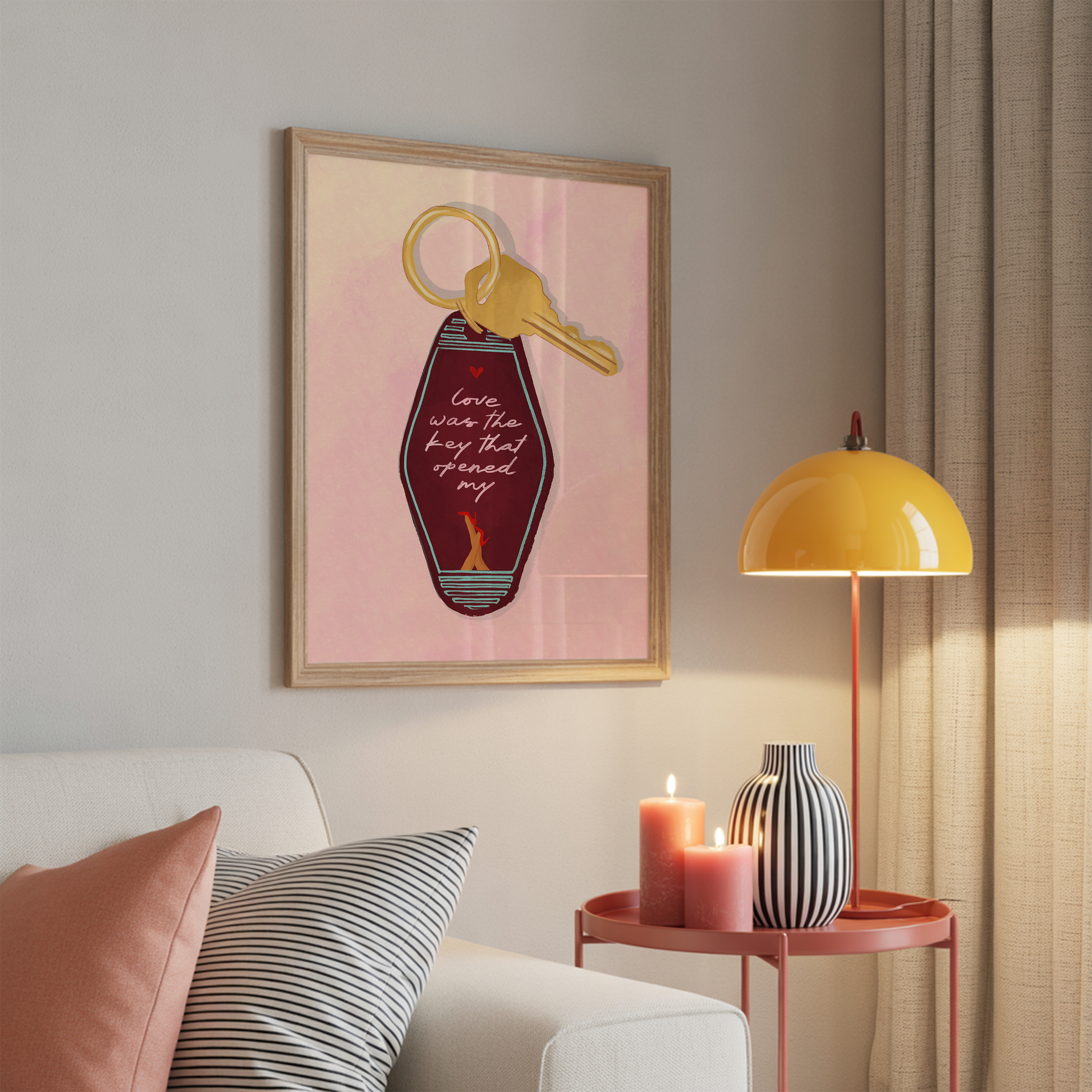 Love Was The Key Print – Illustrated by Weezy